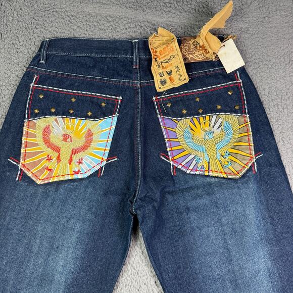 Kaalu | Jeans | Vintage Baggy Embroidered Jeans Mens 34x32 Blue Kaalu ...